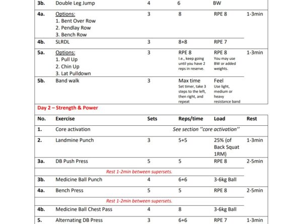 Boxing Speed- and Power Program – High Volume (12 weeks) – PowerTraining